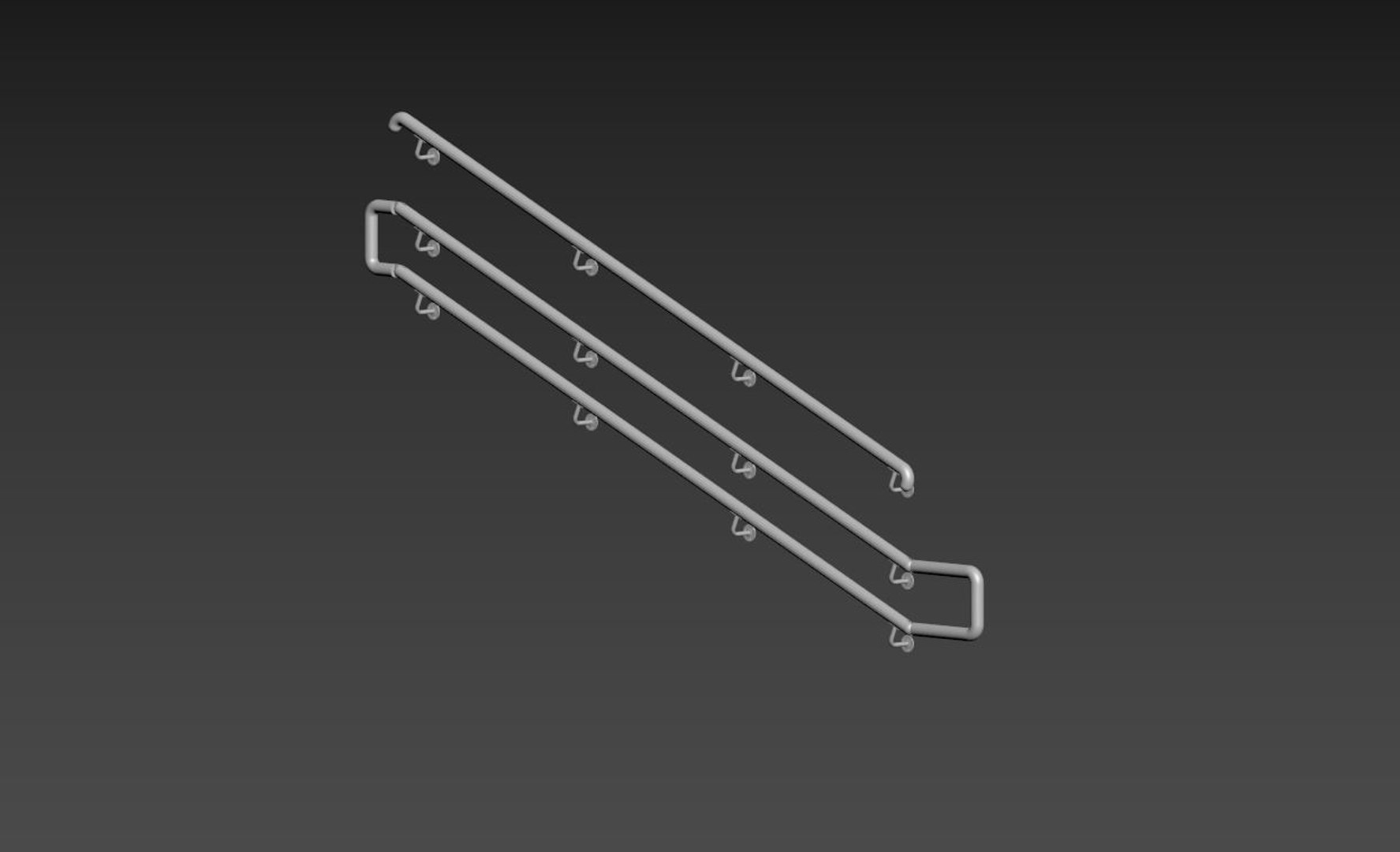 Free Railing 3D Model - TurboSquid 2005795