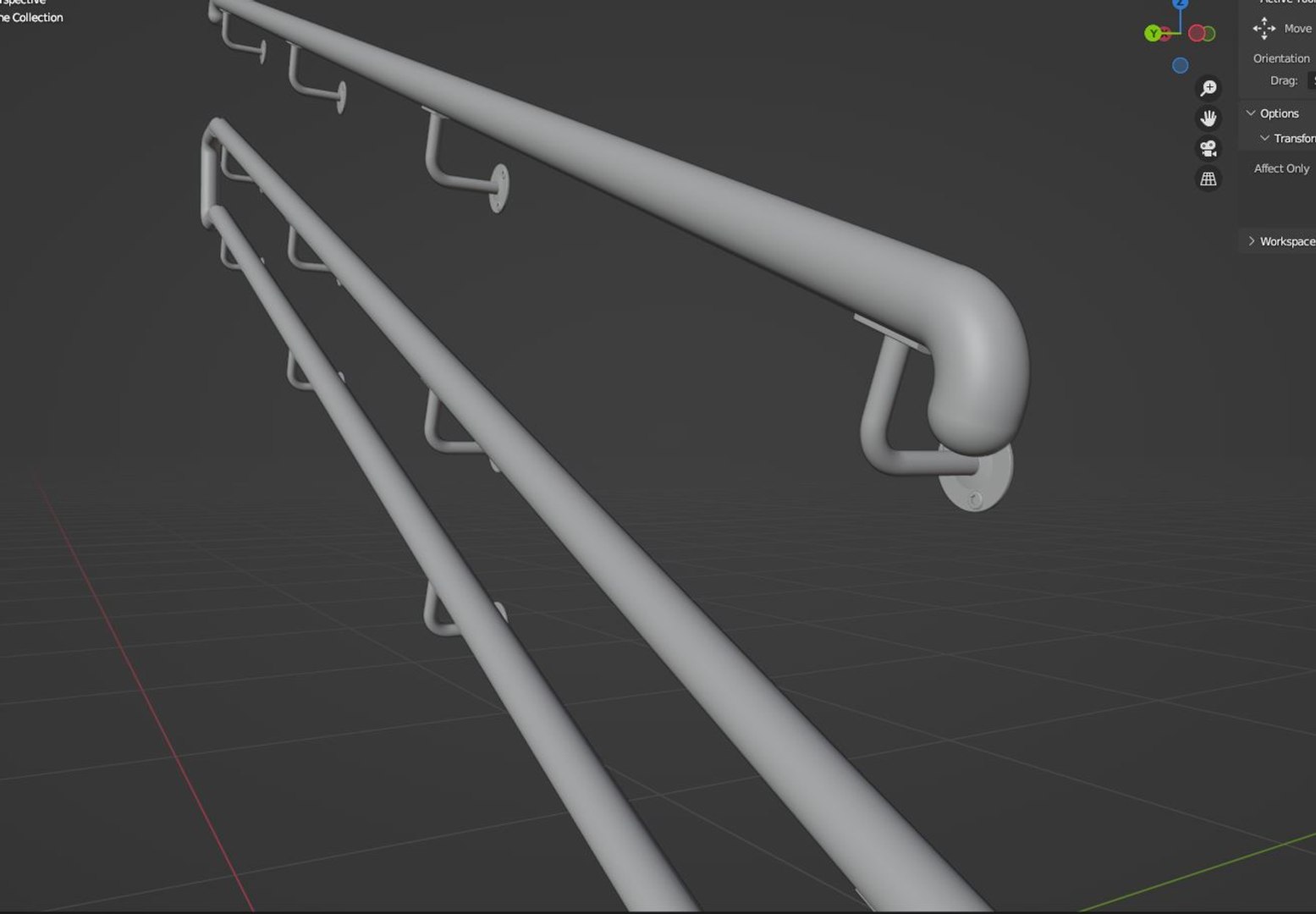 Free Railing 3D model - TurboSquid 2005795