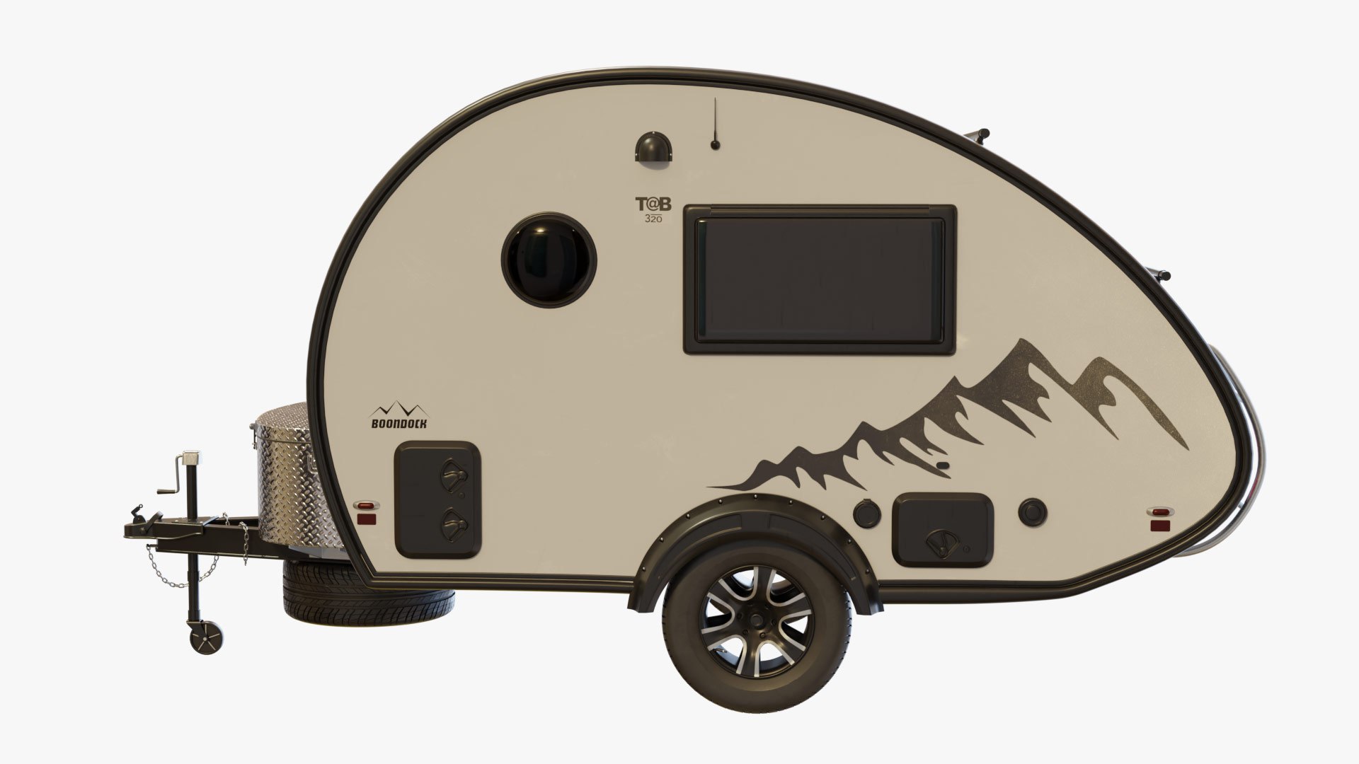 3D Model Nucamp Tab 320 Teardrop Trailer - TurboSquid 2311644