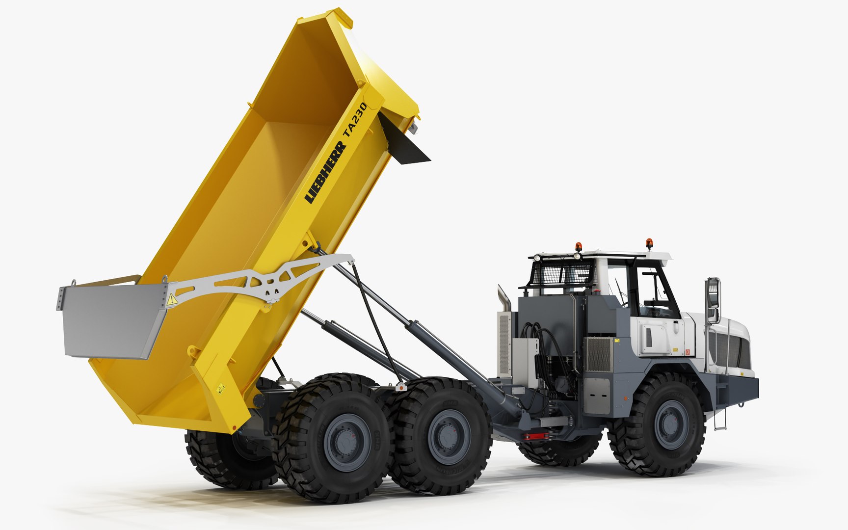 LIEBHERR TA 230 Litronic Articulated Truck V2 3D Model - TurboSquid 2296592