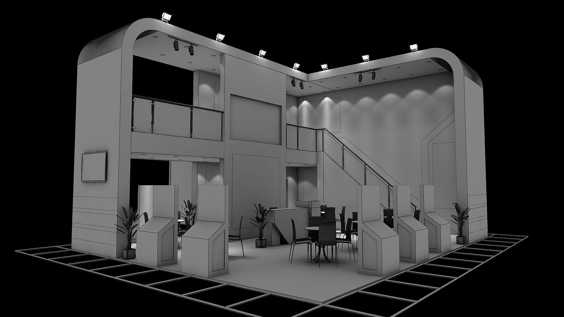 Exhibition Stand 13 3D Model - TurboSquid 2310543
