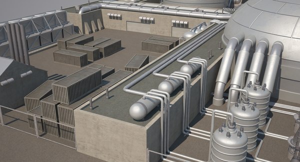 futuristic factory 3d 3ds