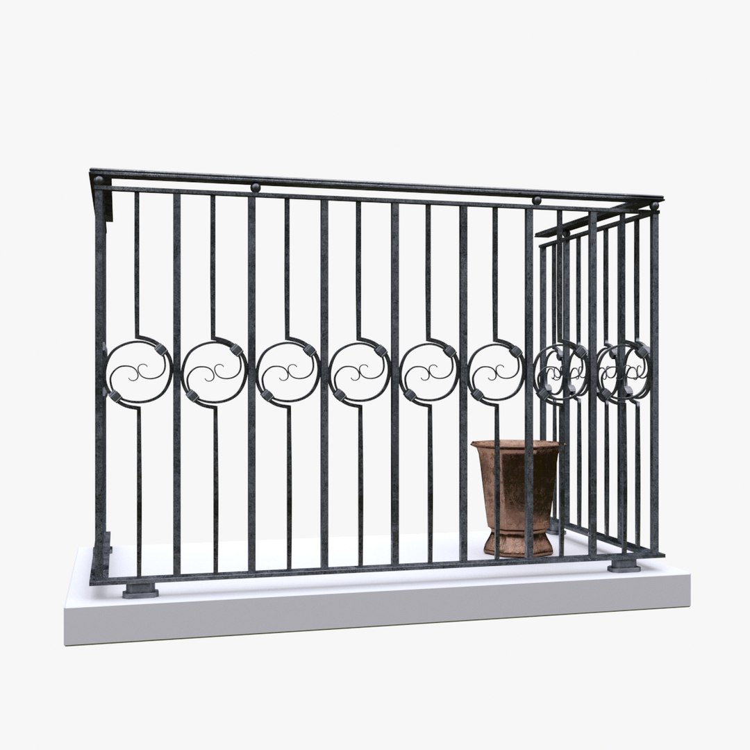 Architectural Balcony Model - TurboSquid 1287740