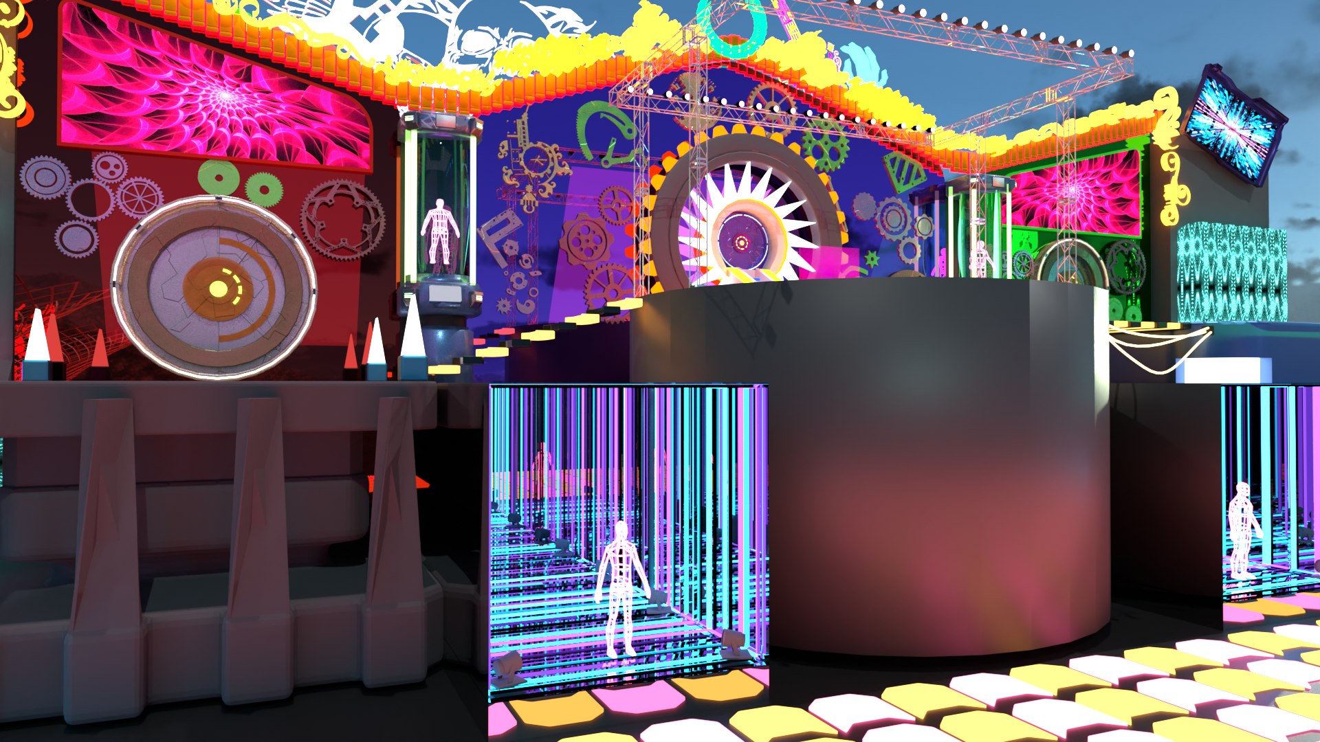 Show stage 3D model - TurboSquid 2179452