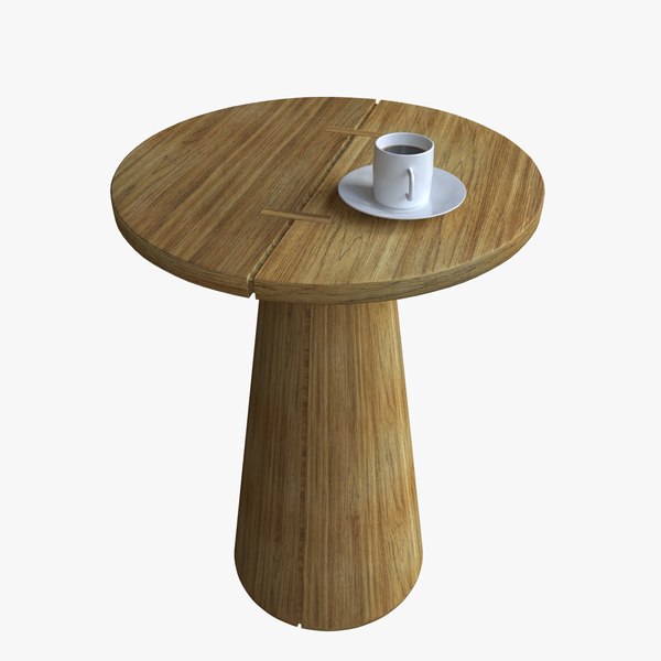 Wooden table coffee 3D - TurboSquid 1685779