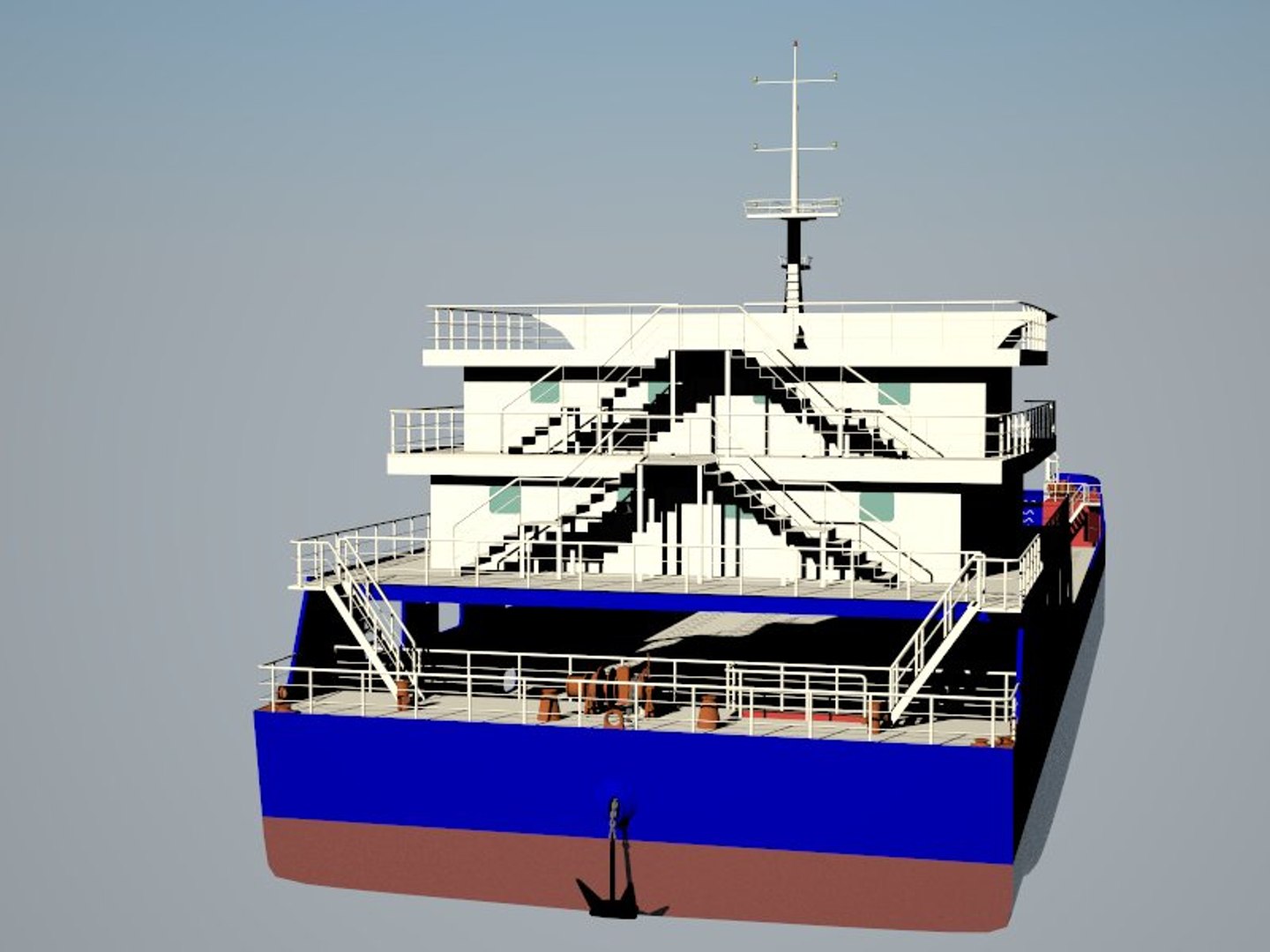 3d model cargo ship