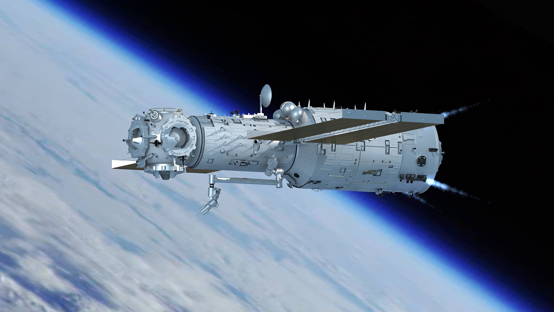 Tianhe Core Module Part Of China Tiangong Space Station 3D Model ...