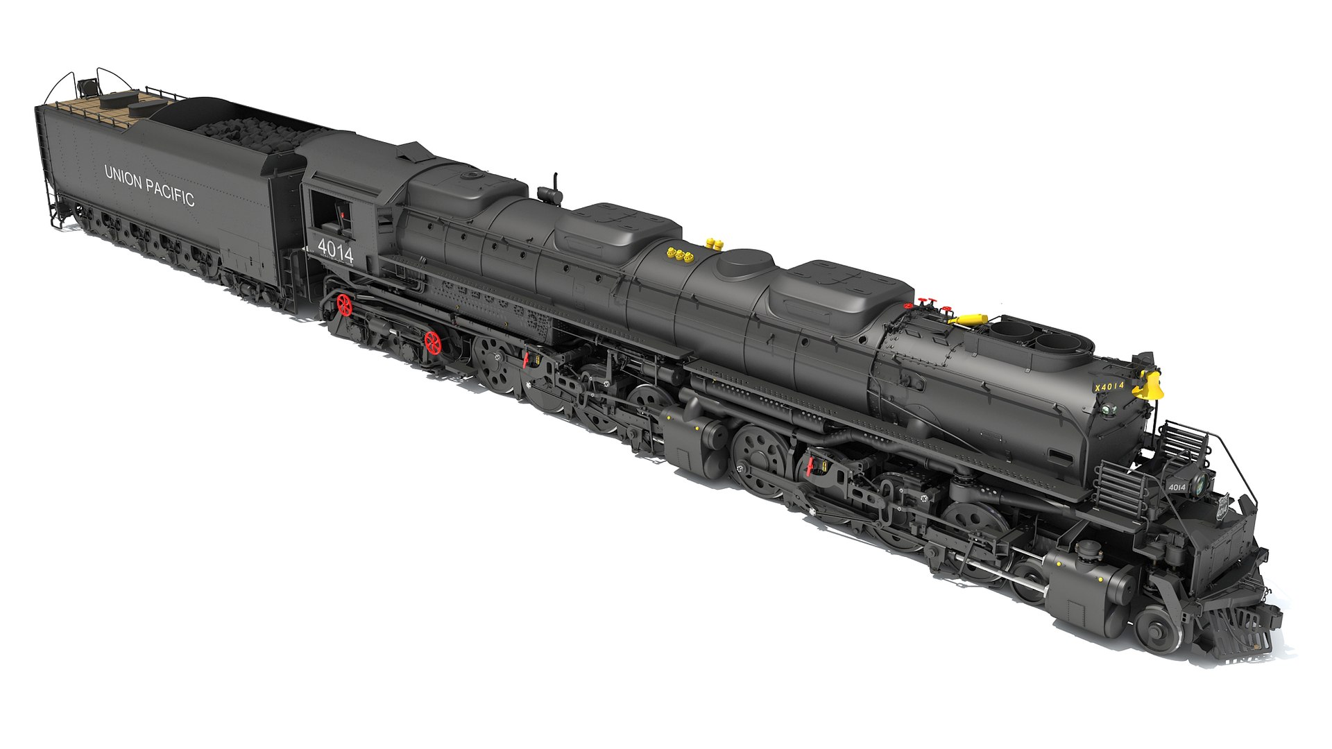 3D Model Steam Locomotive Big Boy Train - TurboSquid 2000796