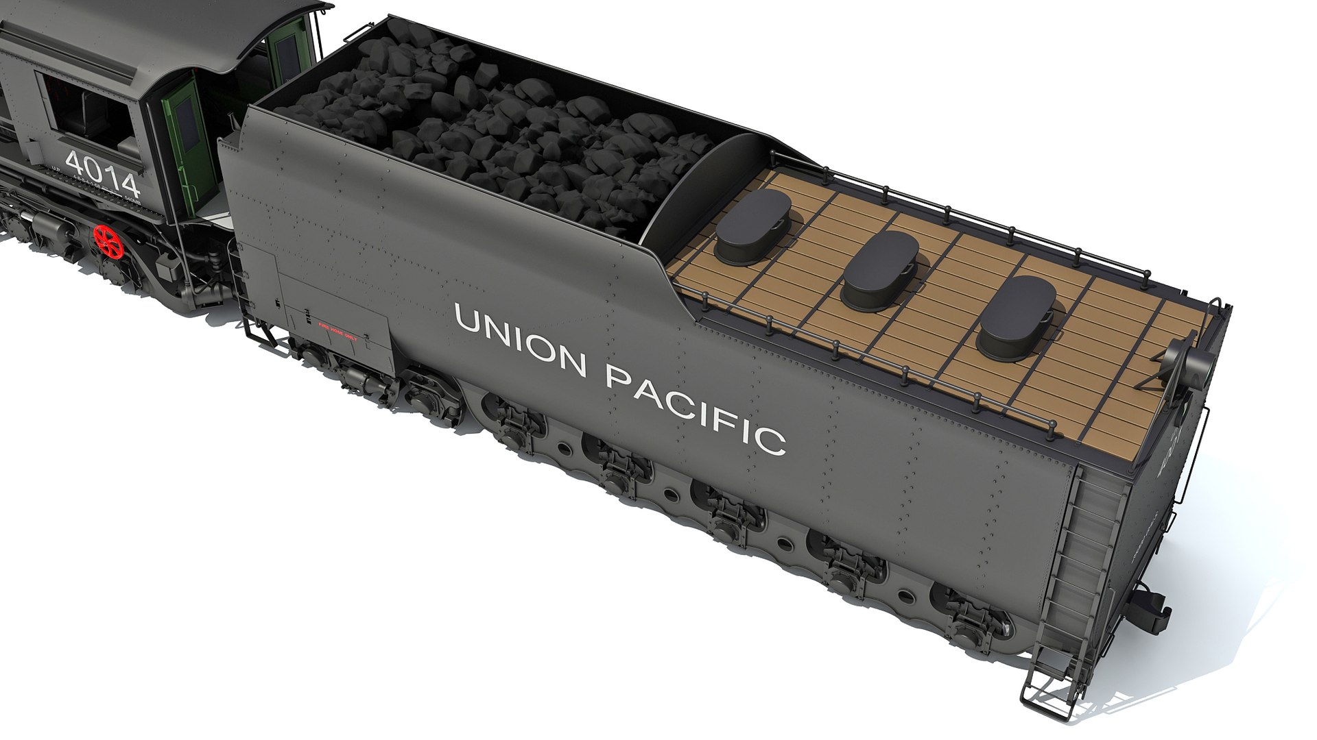 3D Model Steam Locomotive Big Boy Train - TurboSquid 2000796