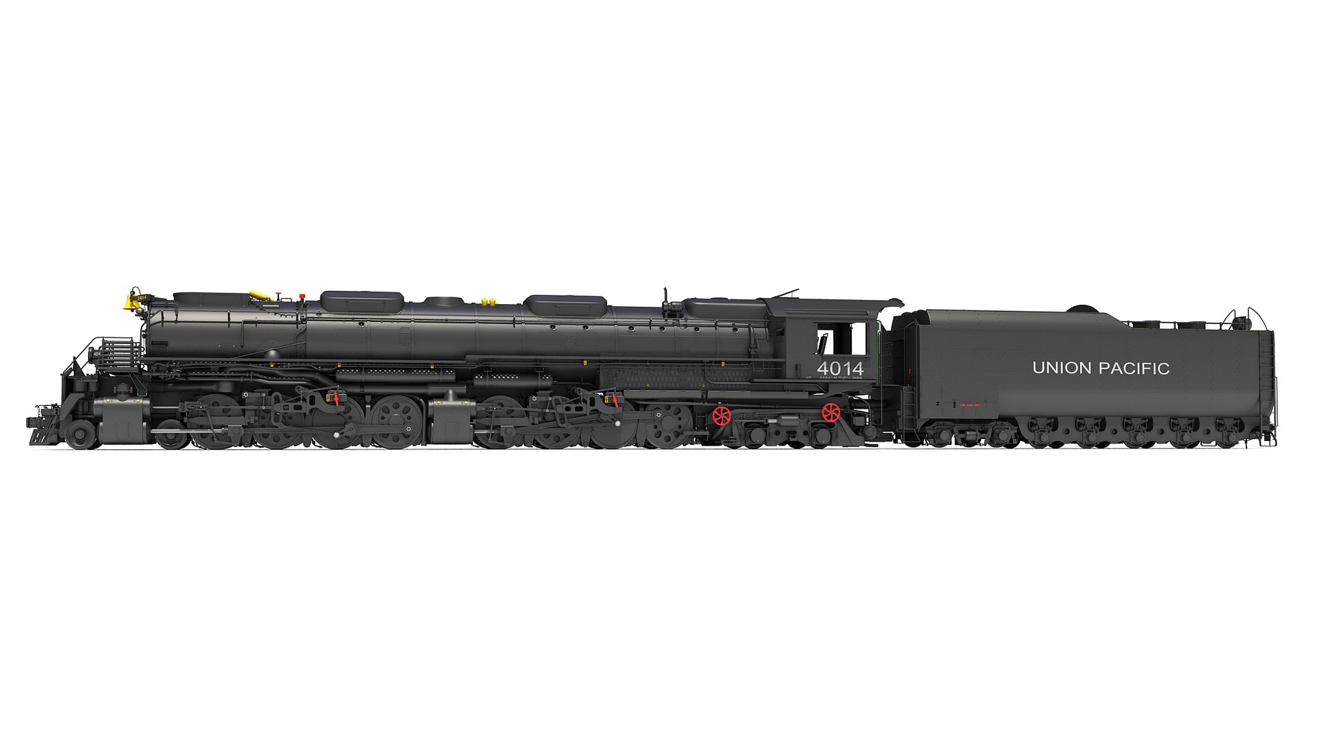 3D Model Steam Locomotive Big Boy Train - TurboSquid 2000796