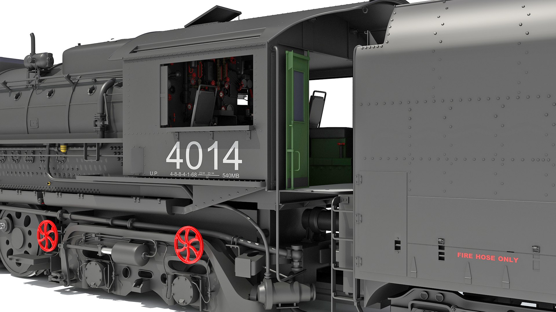 3D Model Steam Locomotive Big Boy Train - TurboSquid 2000796