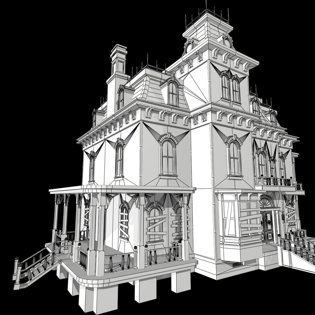 haunted house 3d max