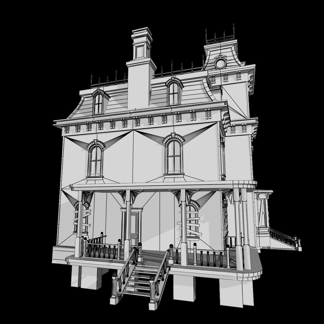 haunted house 3d max