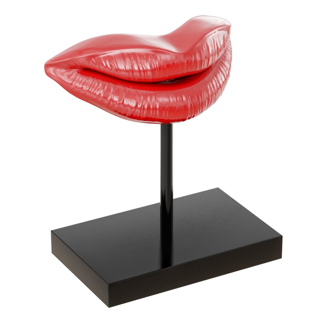 Figurine Red Lips 3D Model - TurboSquid 1385724