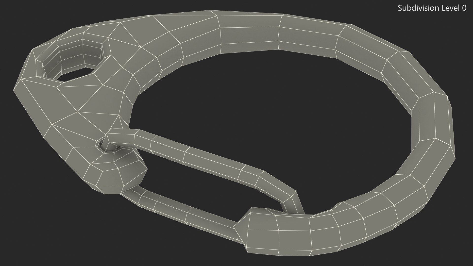 Round Trigger Swivel Clip Silver 3D Model - TurboSquid 1777313