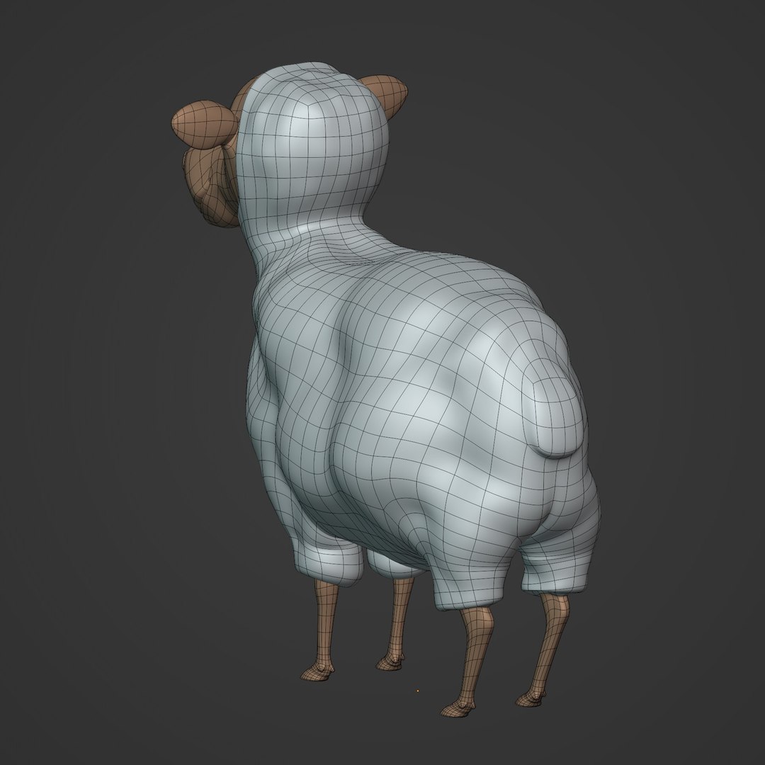 Cartoon Sheep 3D Model - TurboSquid 1790373