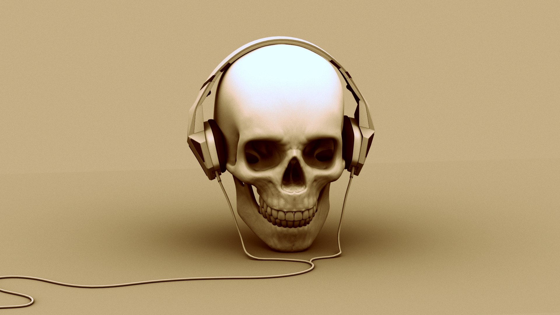 3ds Max Diesel Headphones Skull