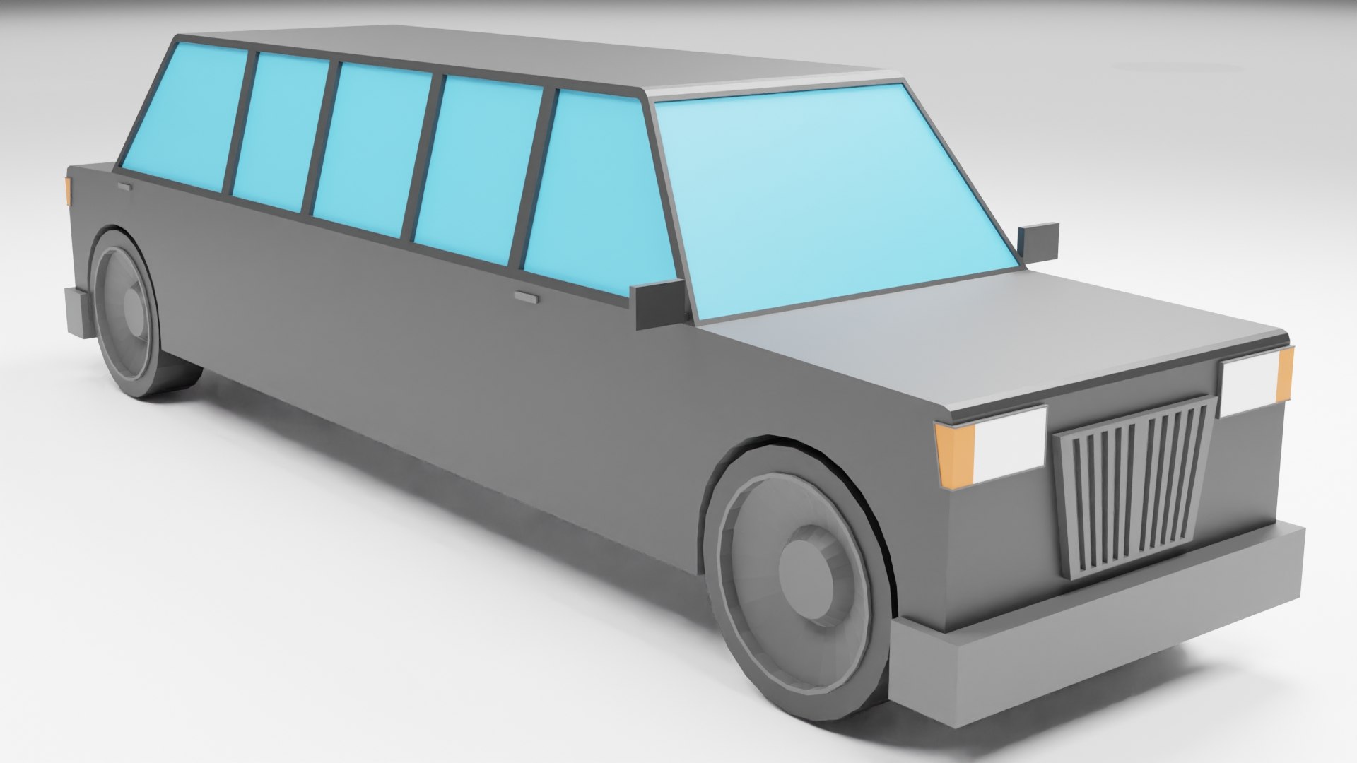 LOW-POLY LIMOUSINE CARSELEVEN 3D Model - TurboSquid 2364799