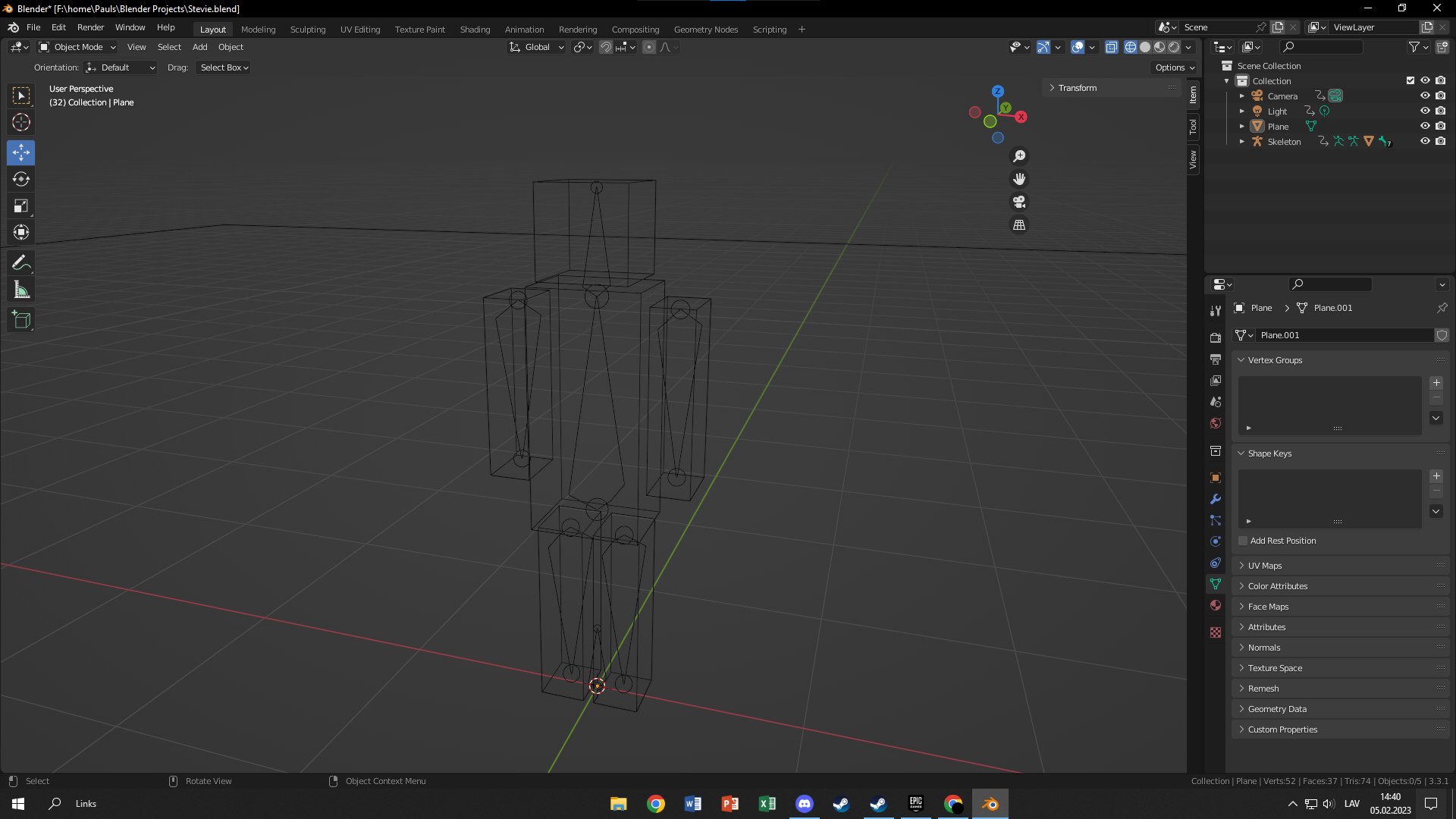 3D Stevie - Minecraft Like Character - RIGGED Model - TurboSquid 2023840
