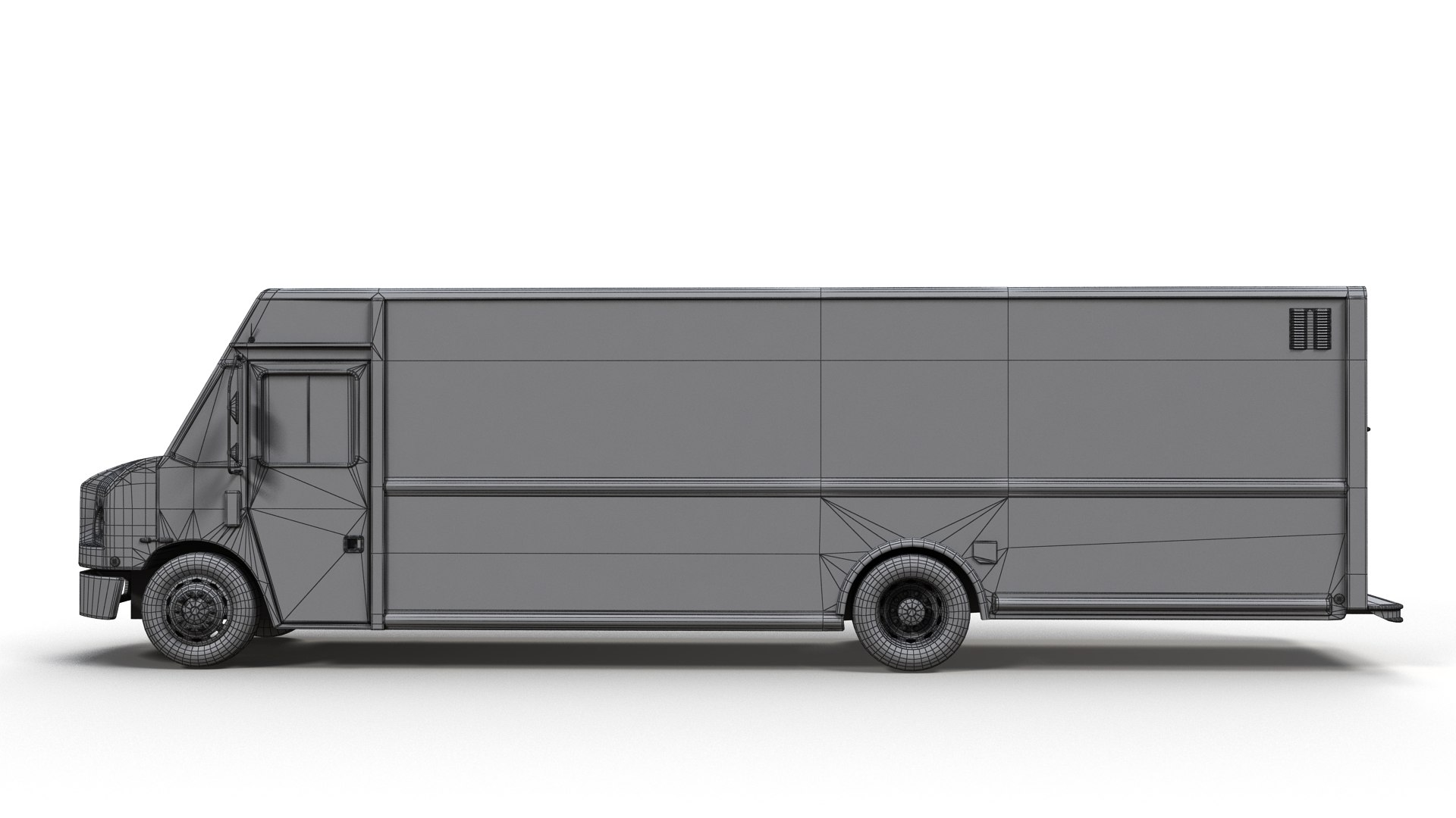 Freightliner MT55 box van model - TurboSquid 1989425