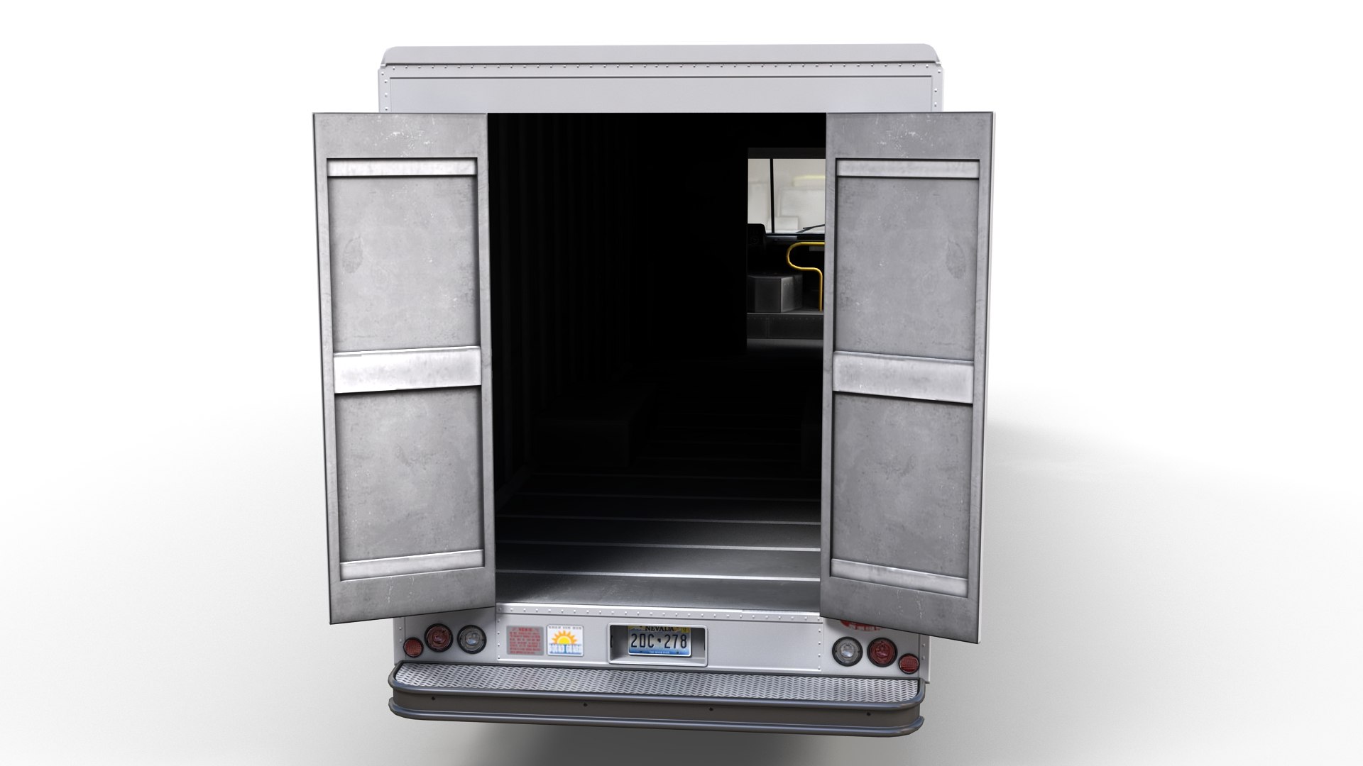 Freightliner MT55 box van model - TurboSquid 1989425