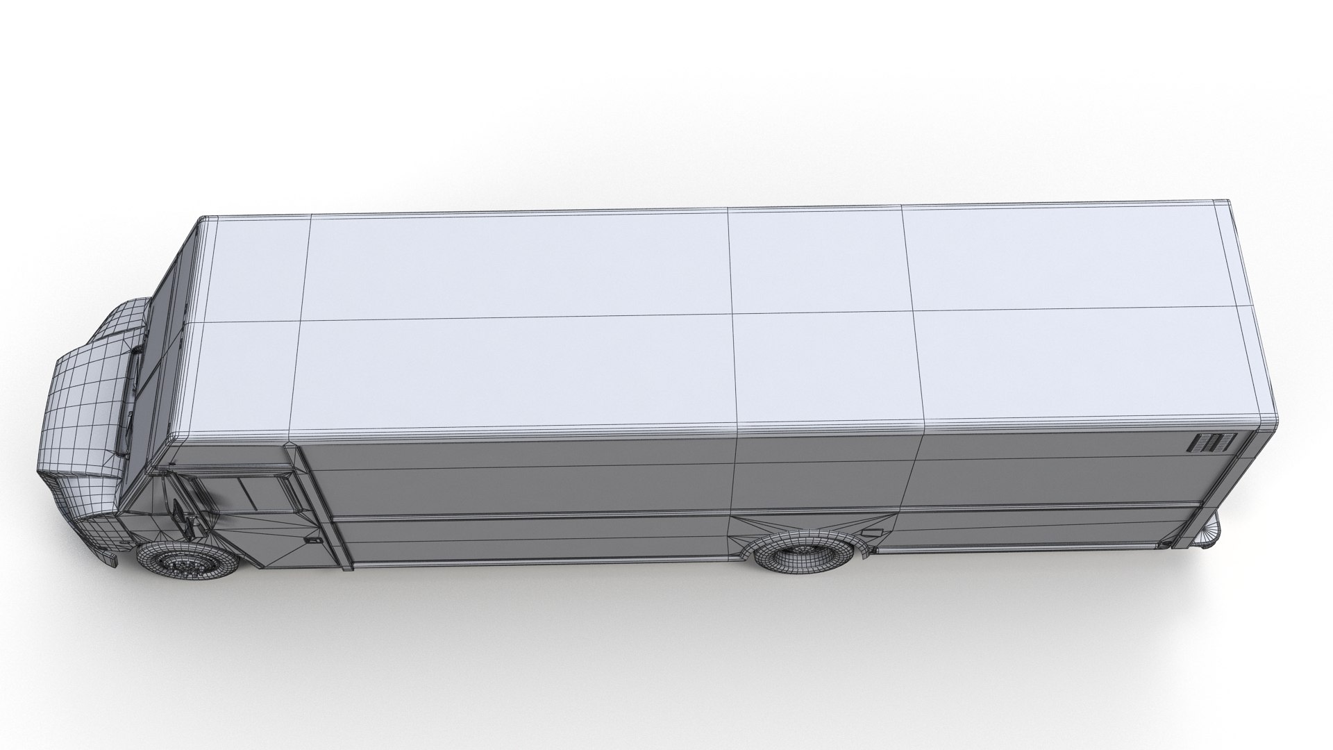 Freightliner MT55 box van model - TurboSquid 1989425