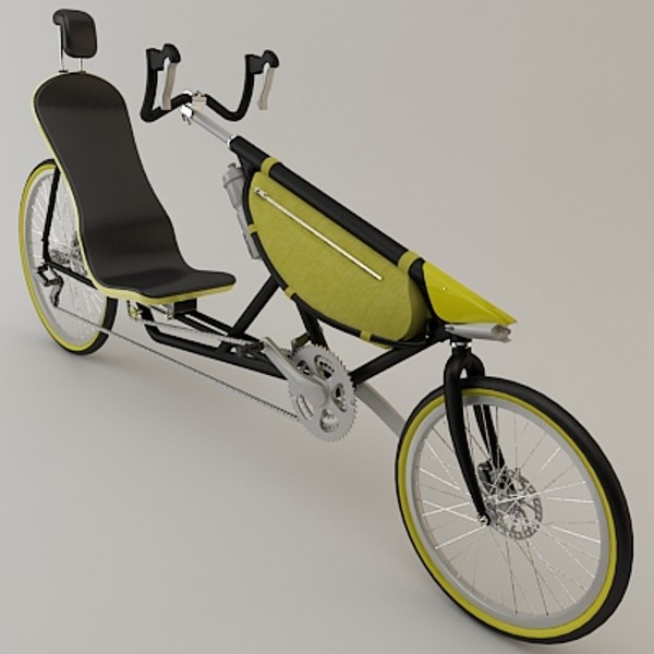 3d model recumbent bike