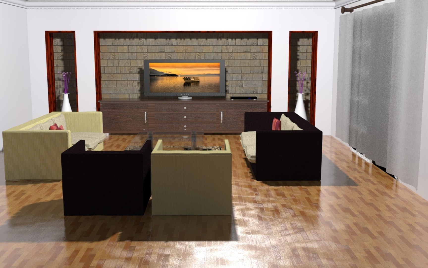 3d model living room