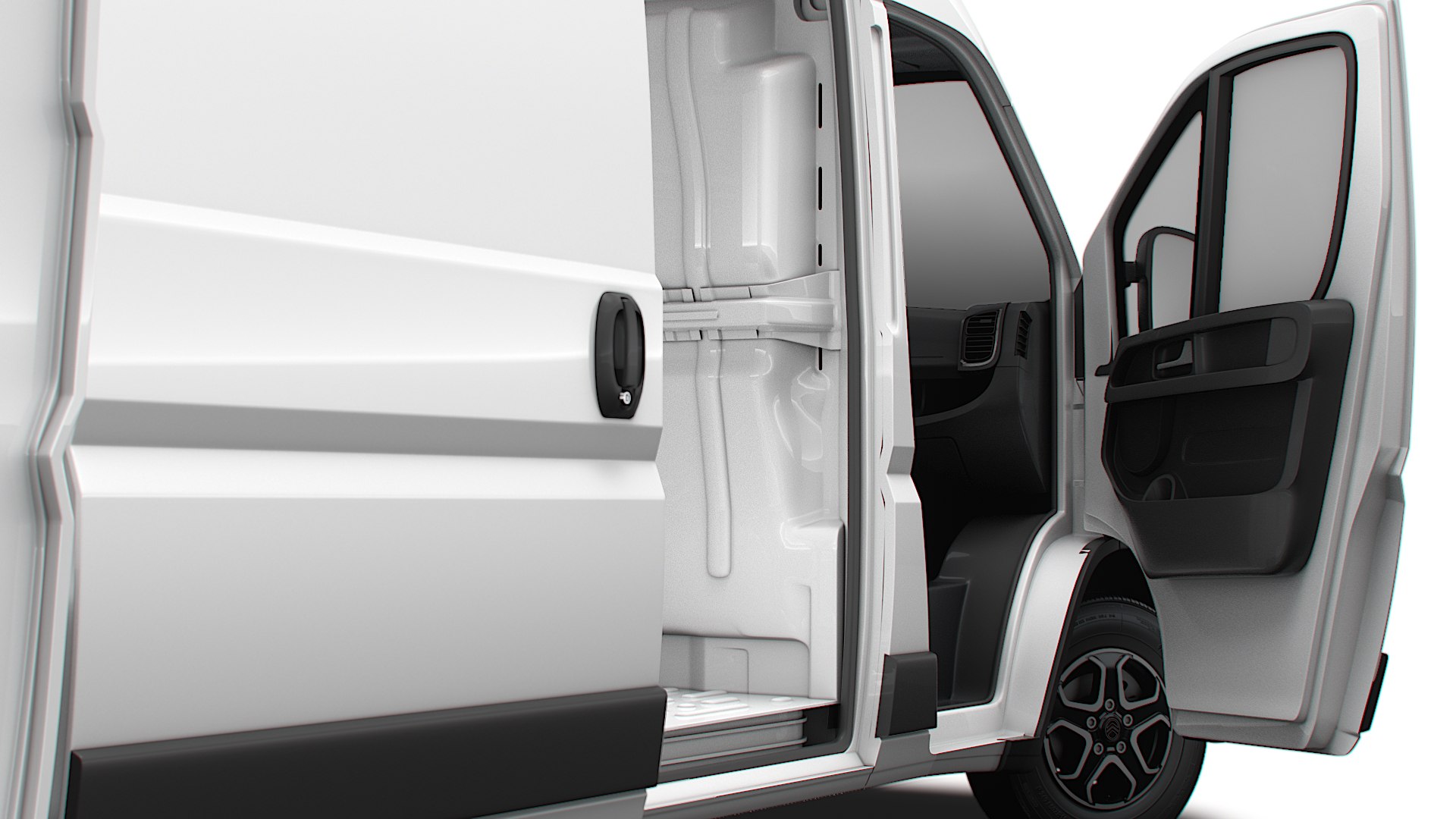 3D Model Citroen E Jumper Van L2H2 HQ Interior 2025 - TurboSquid 2317295