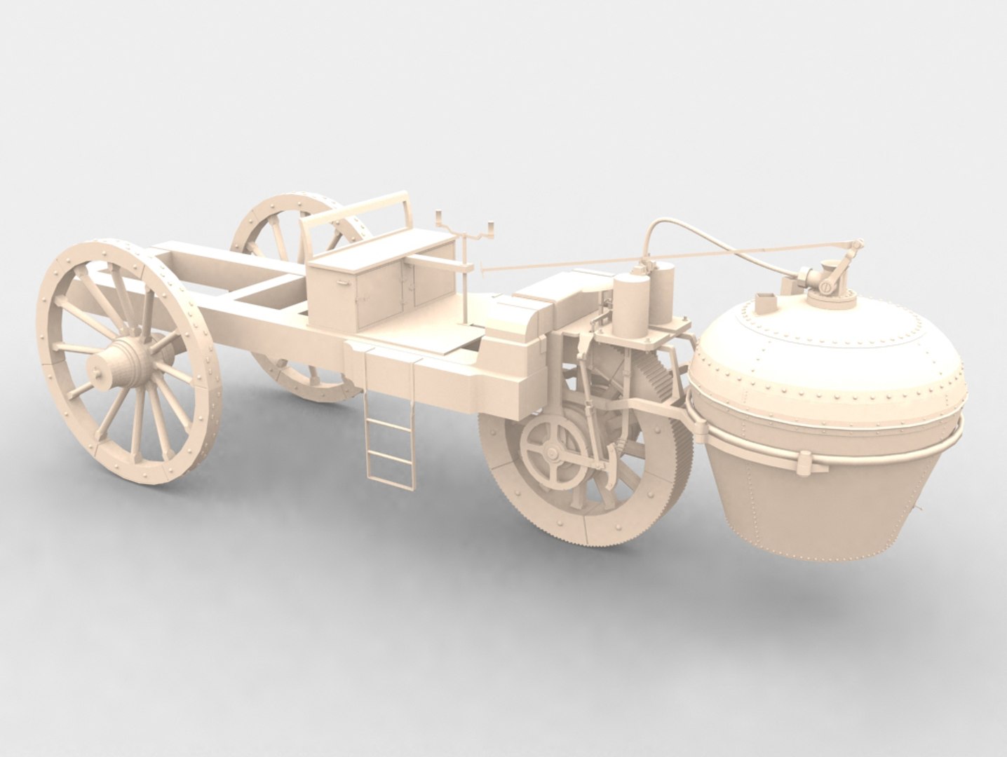 3d model nicolas cugnot s steam