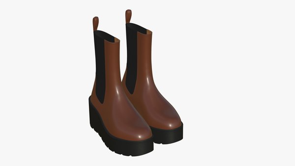 Realistic Leather Boots V15 model - TurboSquid 1954980