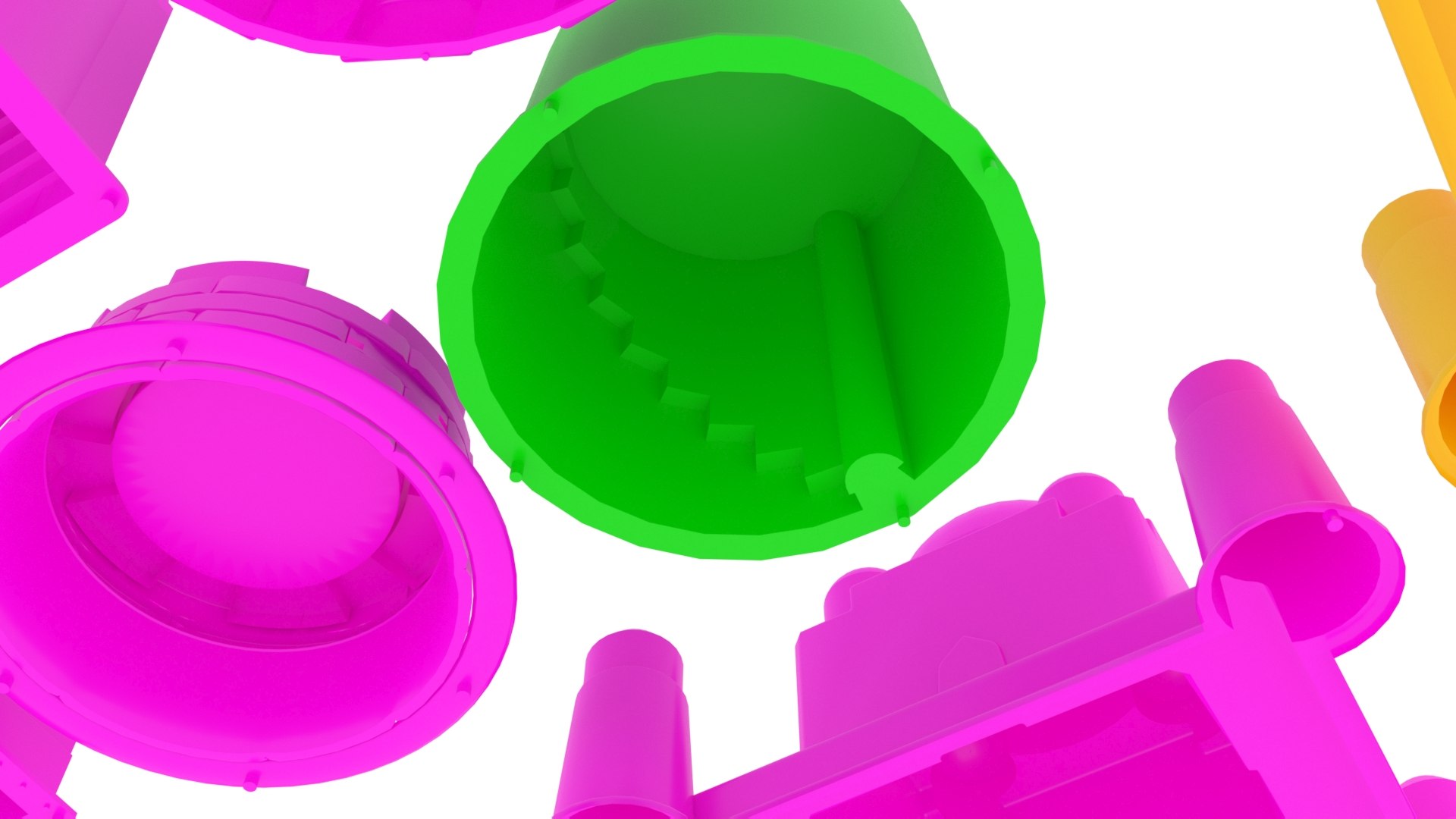 3D Kinetic Sand Castle Molds Set model - TurboSquid 1725238