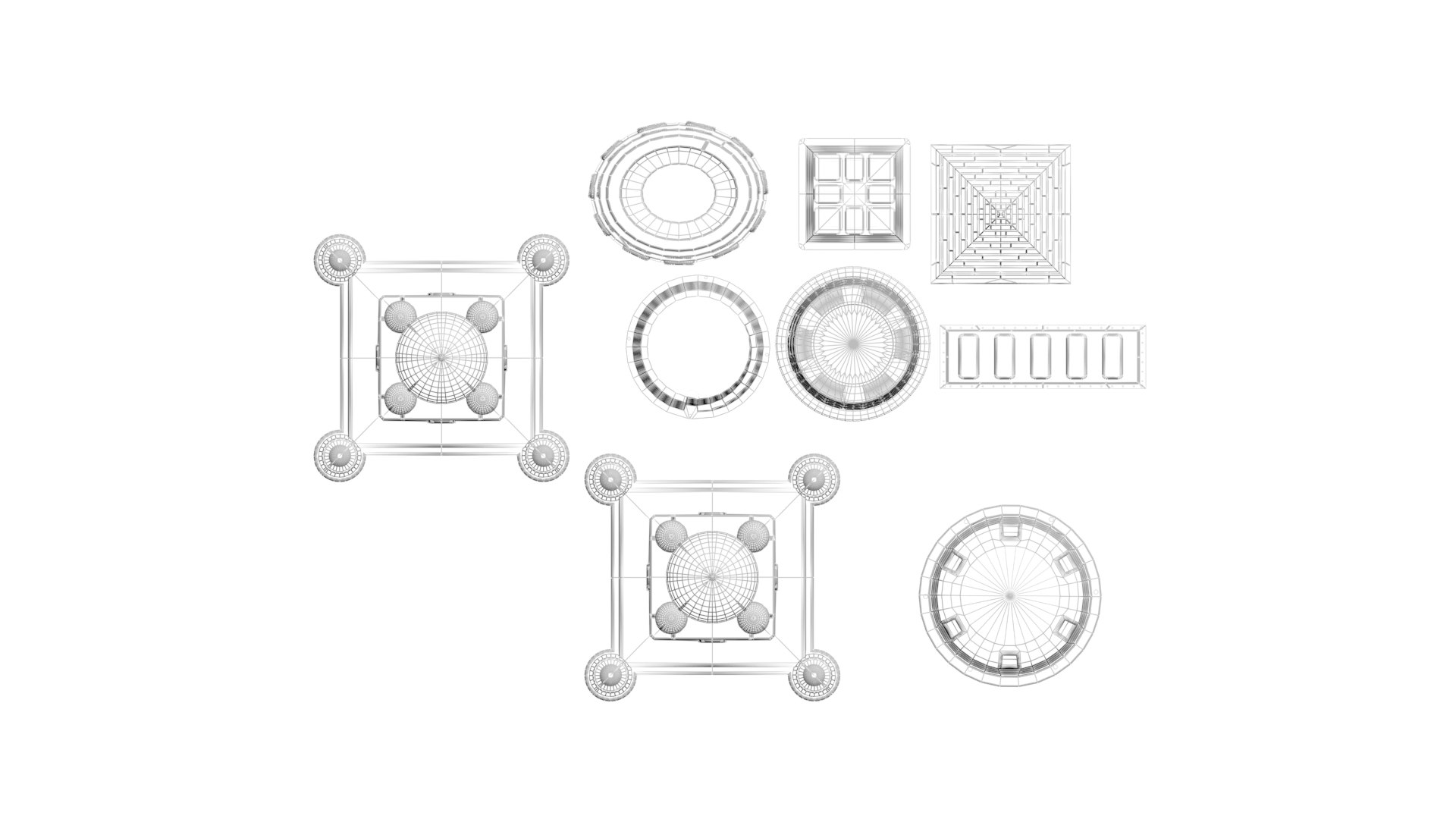 3D Kinetic Sand Castle Molds Set model - TurboSquid 1725238