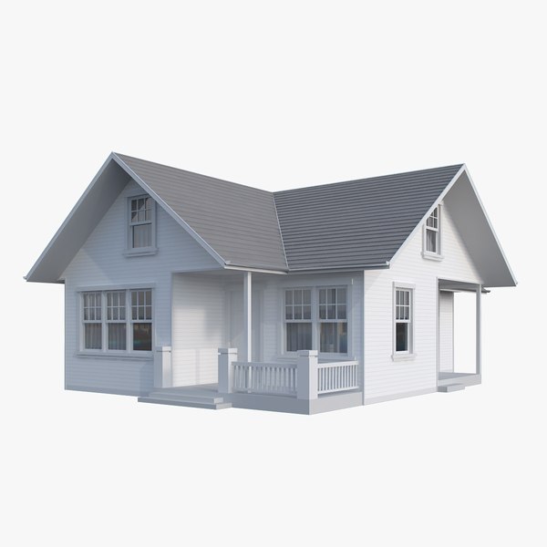 3d family house model