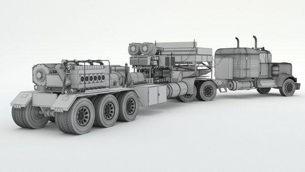 3D модель Пакет Frac: Pumper, Blender, Sandhog и Missile - TurboSquid ...