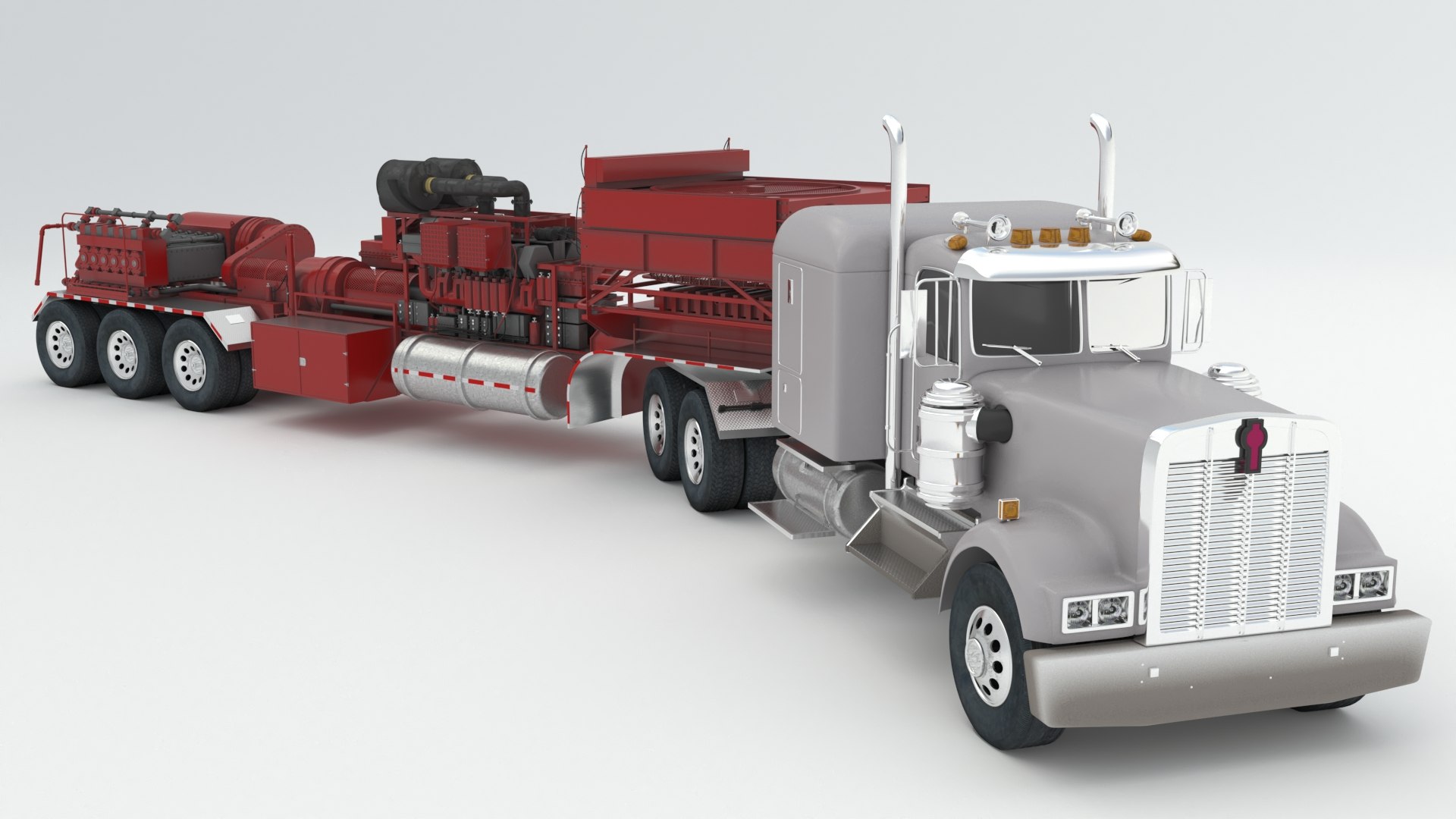 Frac Pack: Pumper, Blender, Sandhog And Missile 3D Model - TurboSquid ...