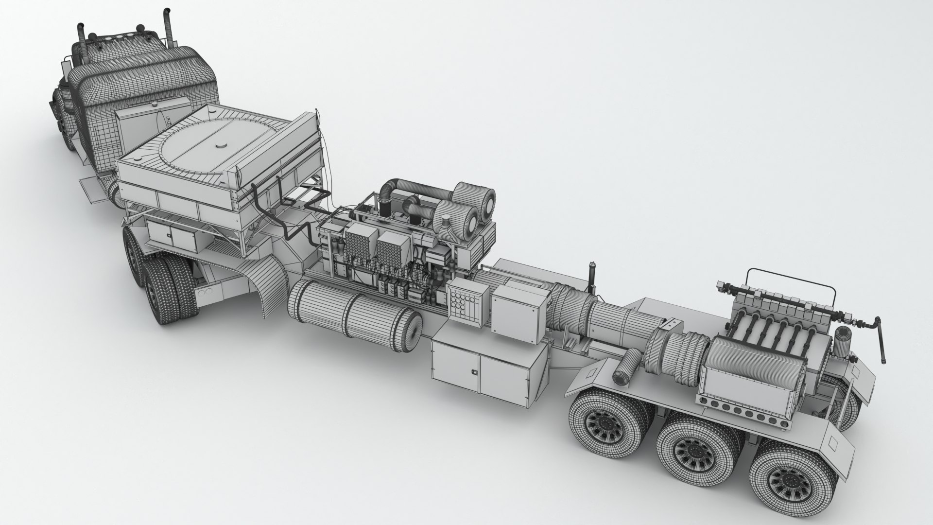 Frac Pack: Pumper, Blender, Sandhog and Missile 3D model - TurboSquid ...