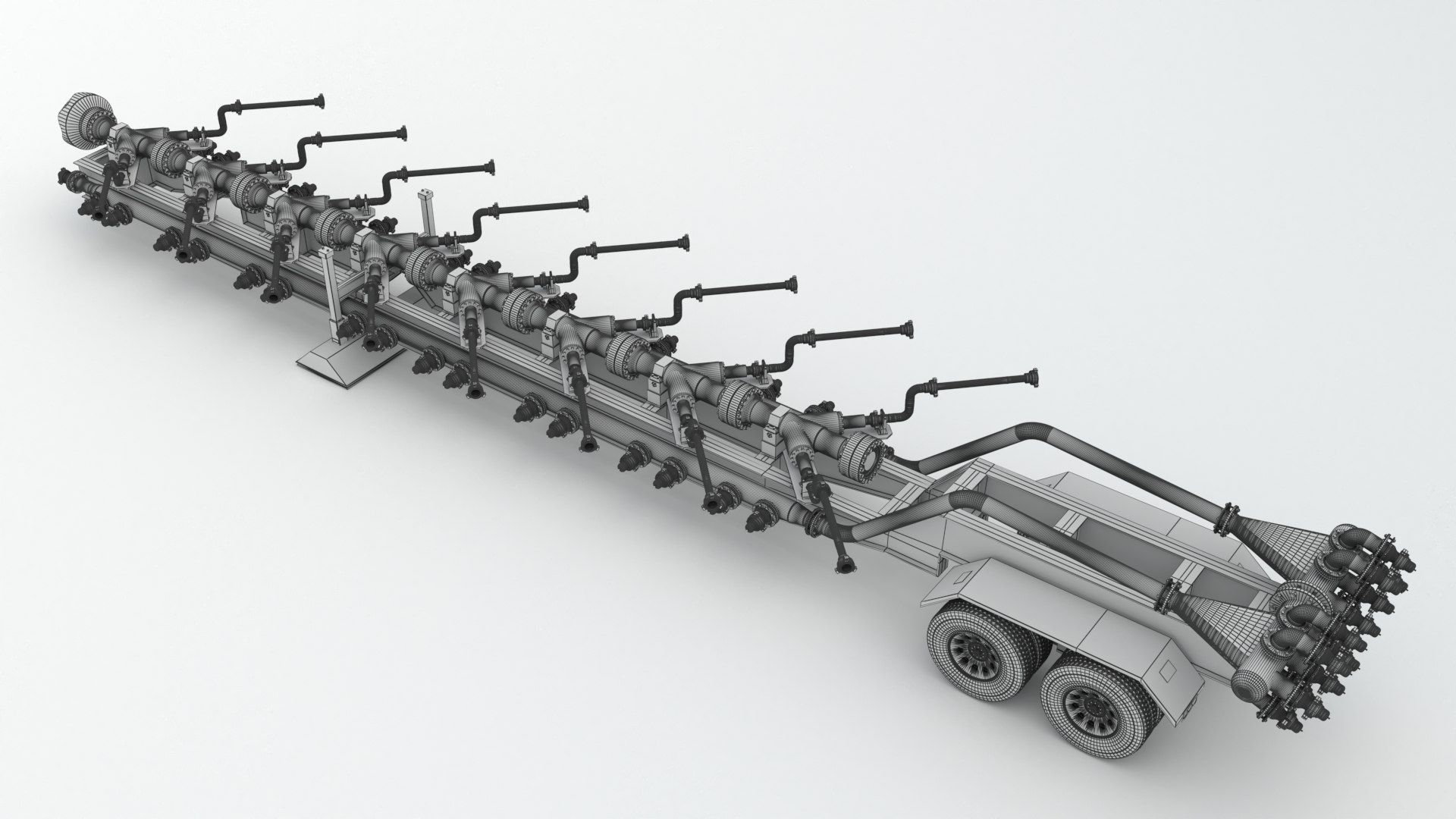 Frac Pack: Pumper, Blender, Sandhog and Missile 3D model - TurboSquid ...