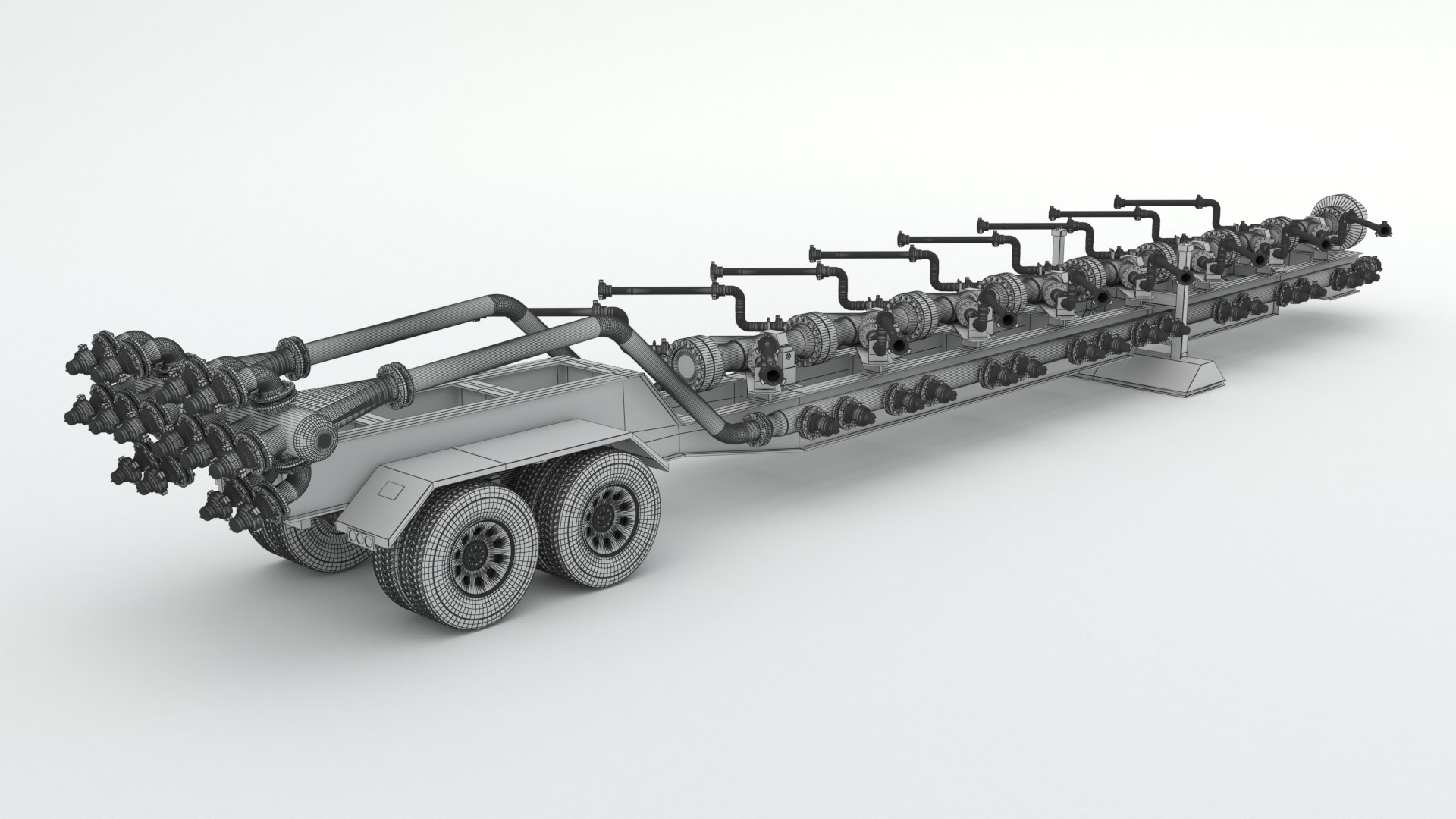 Frac Pack: Pumper, Blender, Sandhog and Missile 3D model - TurboSquid ...