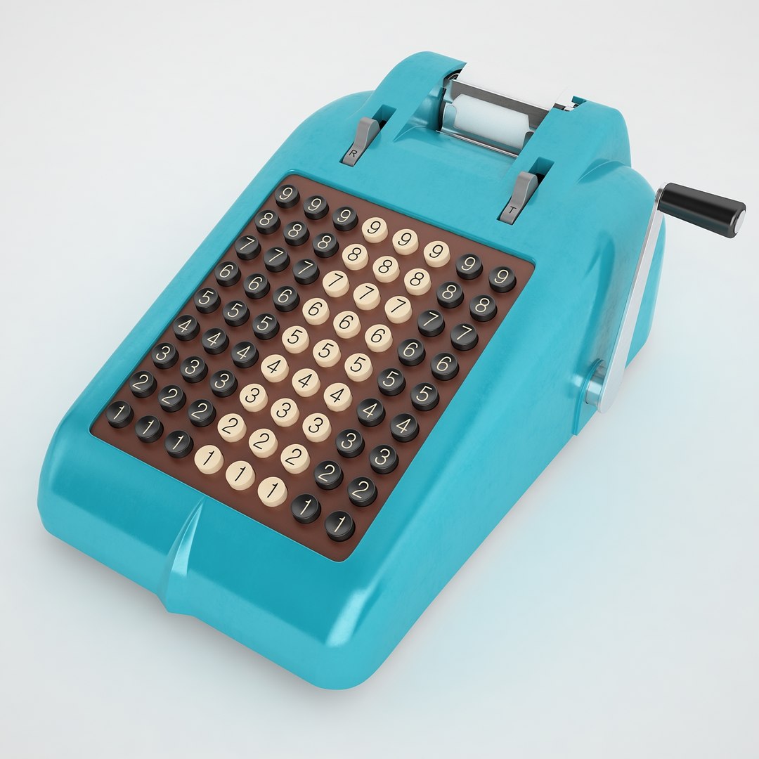 3D Retro Adding Machine - TurboSquid 1236825