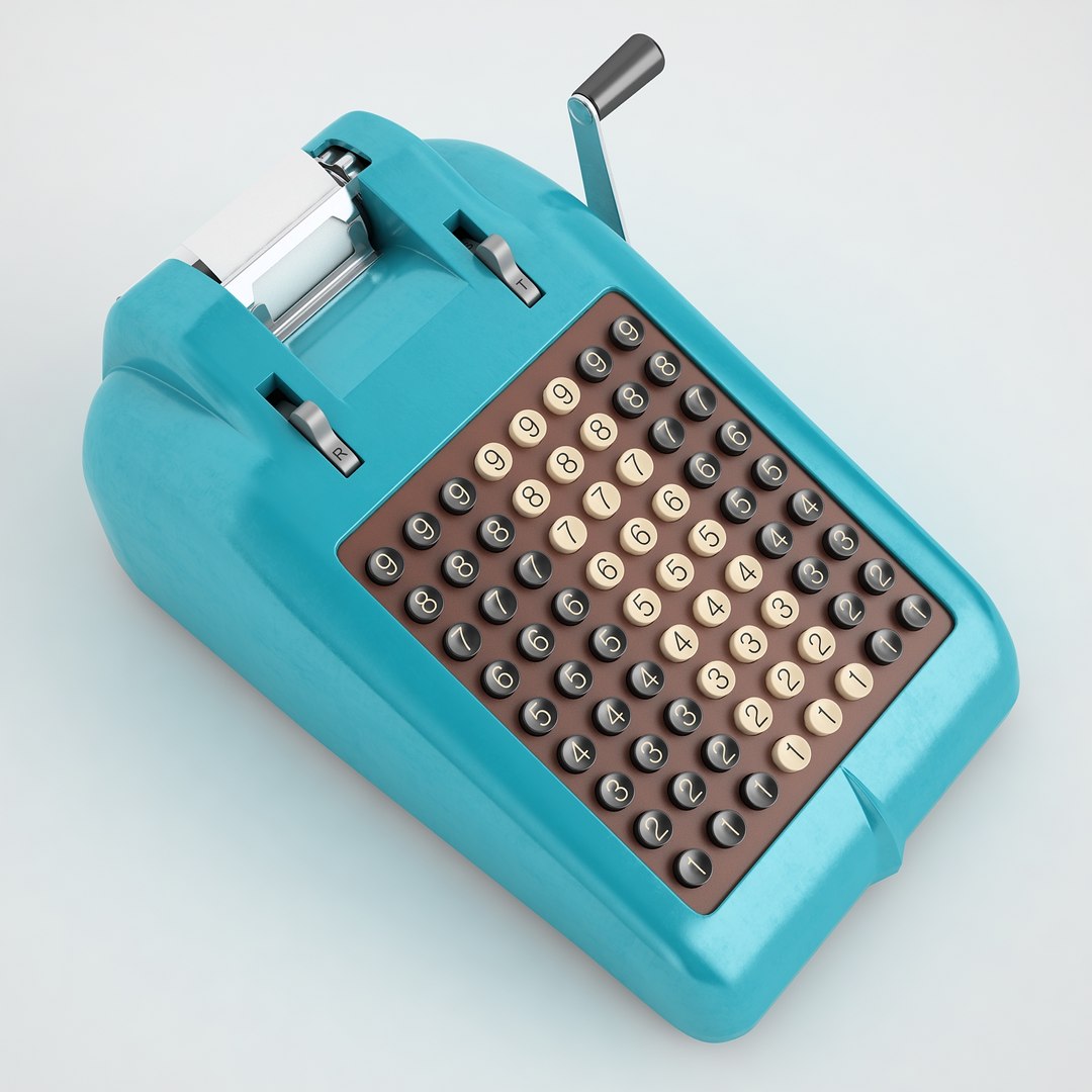 3D Retro Adding Machine - TurboSquid 1236825
