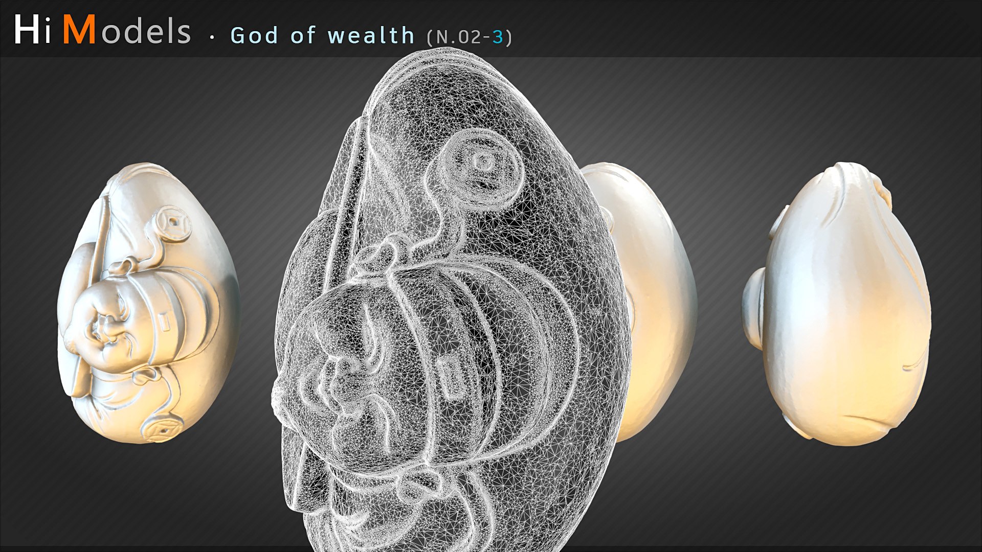 3D God Of Wealth 02 - TurboSquid 1804577
