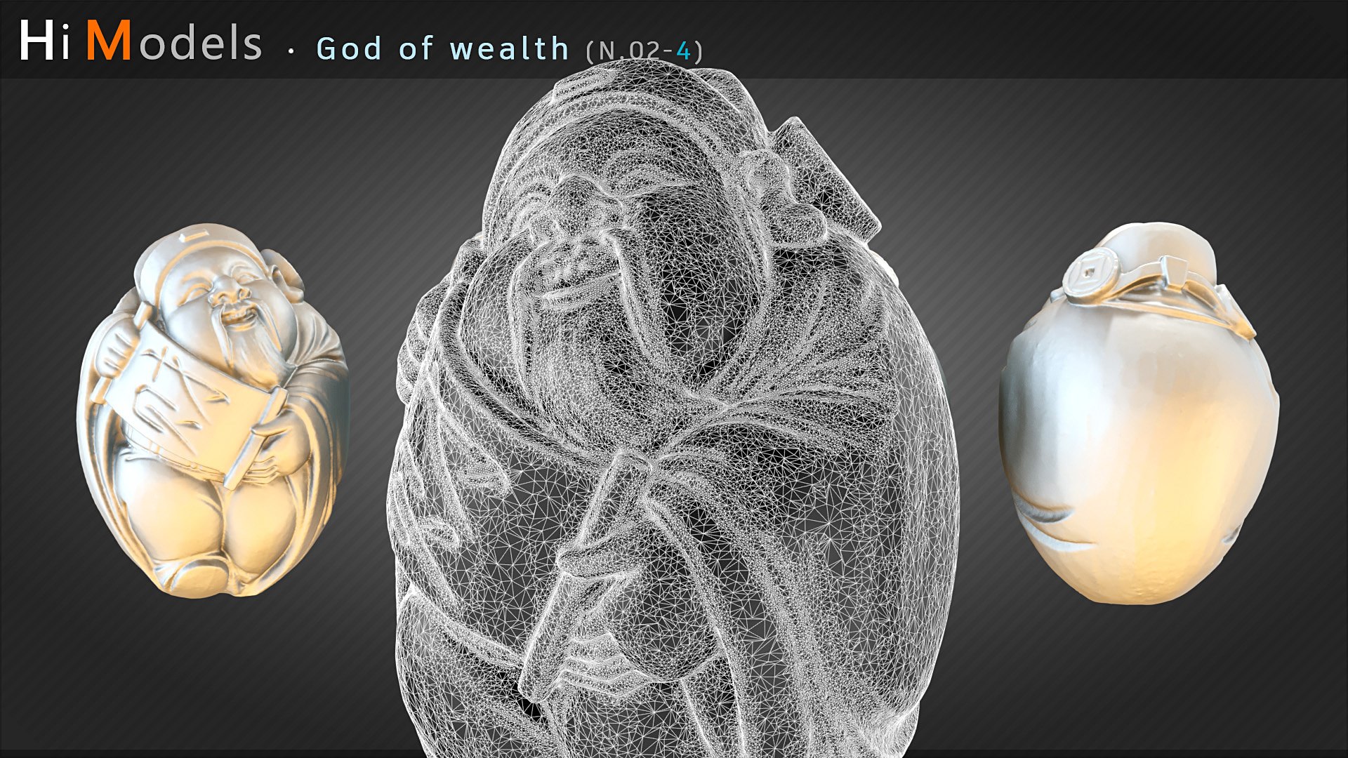 3D God Of Wealth 02 - TurboSquid 1804577