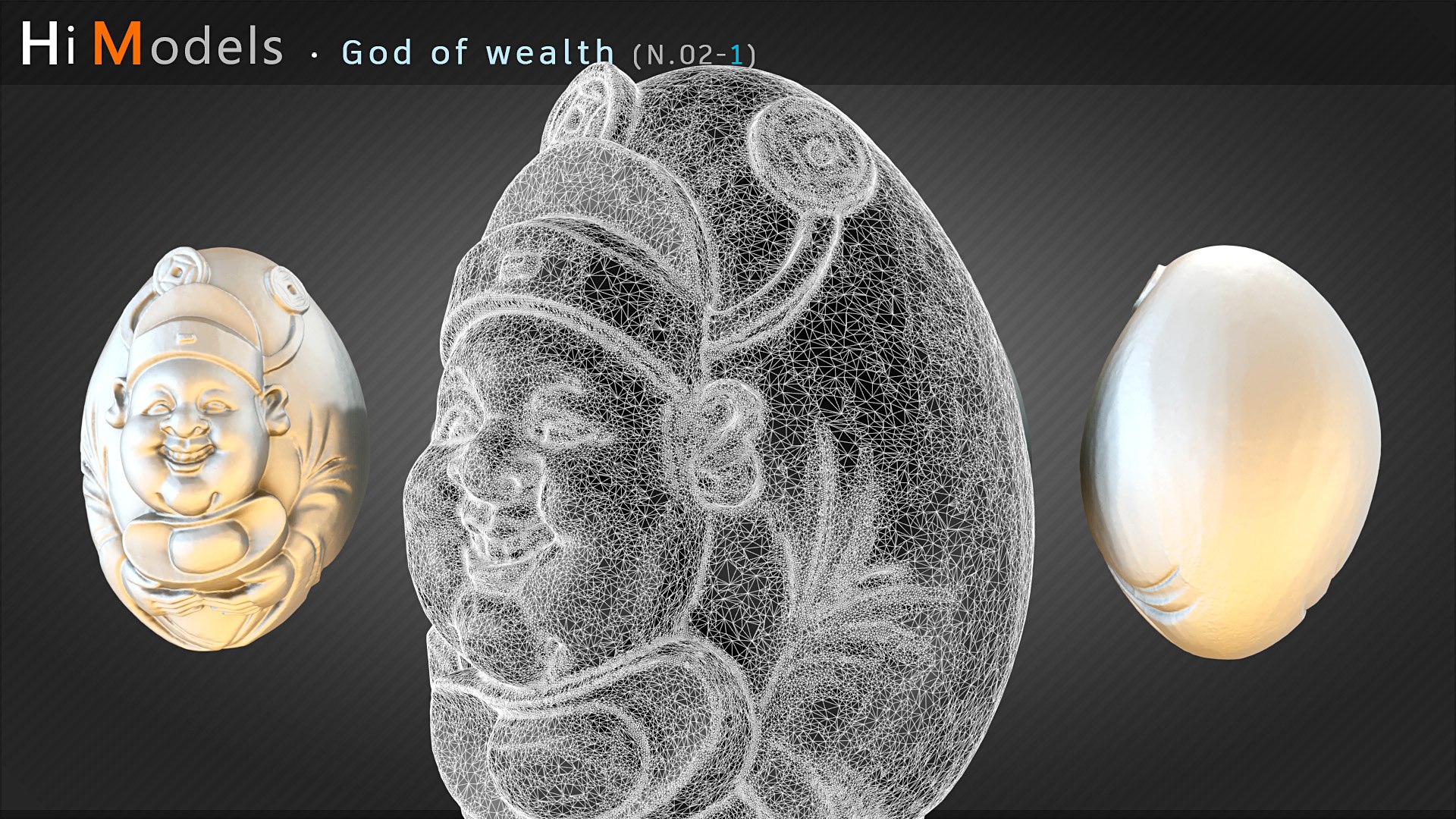3D God Of Wealth 02 - TurboSquid 1804577