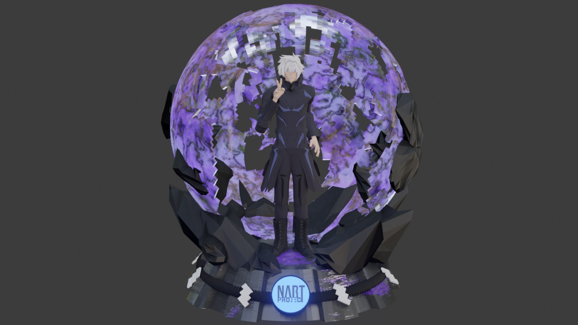 Satoru Gojo Sphere 3D Model - TurboSquid 1850625