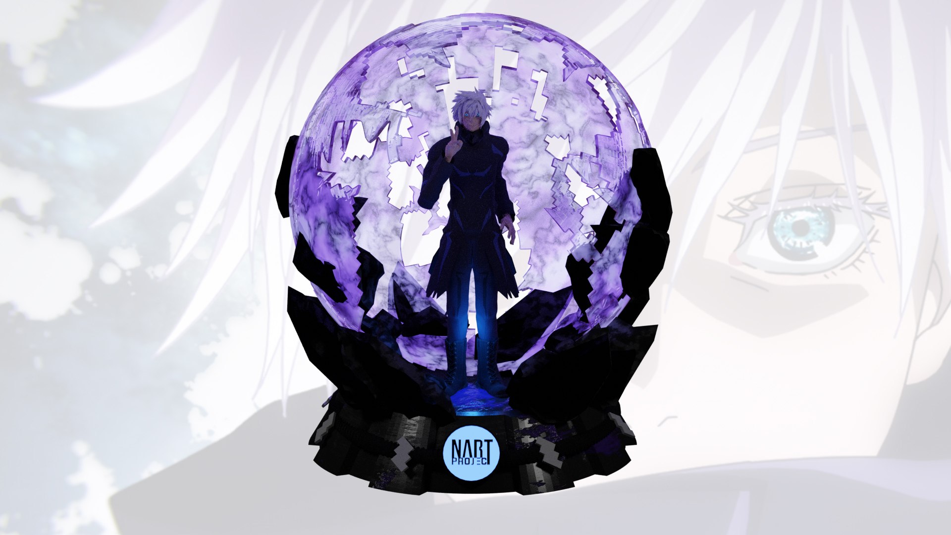 Satoru Gojo Sphere 3D Model - TurboSquid 1850625