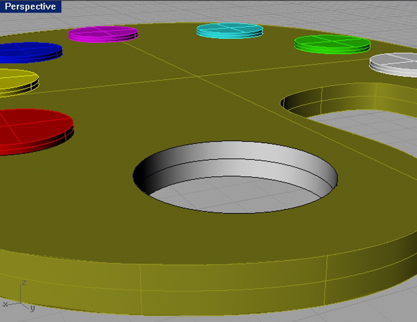 Free Color Pallete 3d Model