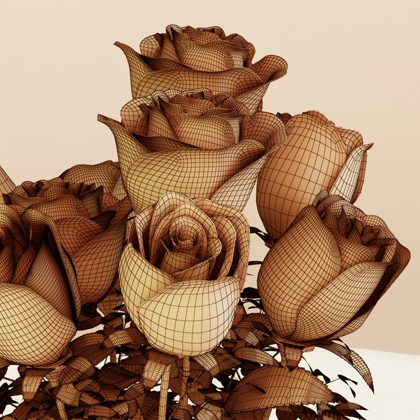 roses flower 3d model