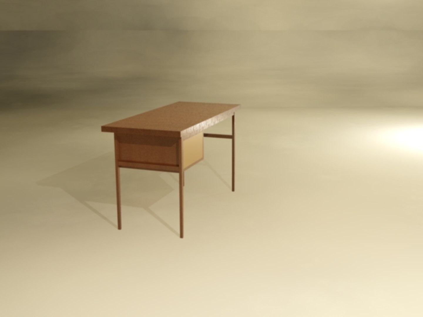 Study Table 3D Model - TurboSquid 1218588
