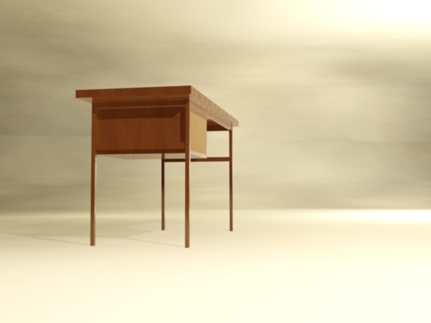 Study Table 3D Model - TurboSquid 1218588
